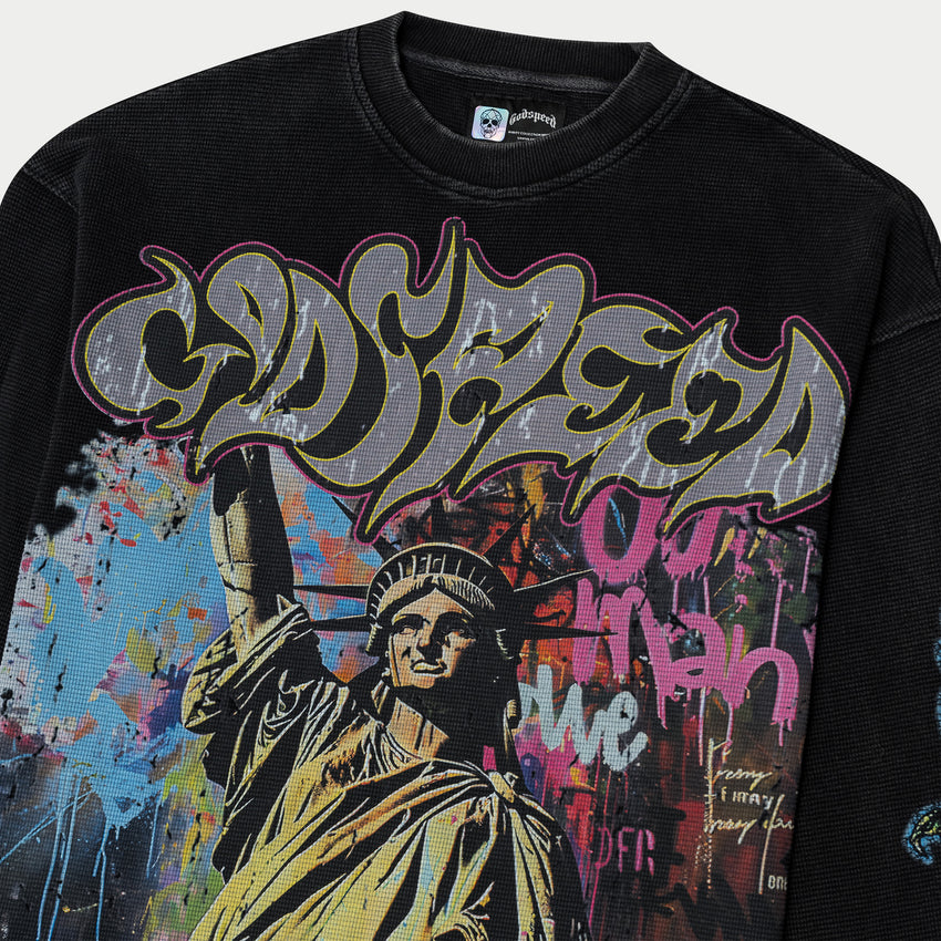 GODSPEED NEW YORK - Vandal LS Thermal (Black Wash)