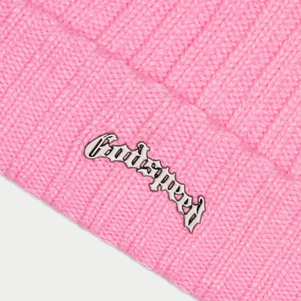 GODSPEED NEW YORK - Og Logo Emblem Beanie (Hyper Pink)