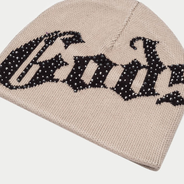 GODSPEED NEW YORK - OG Logo Studded Beanie (Bone)