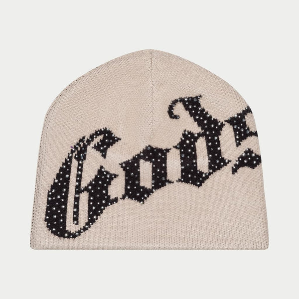 GODSPEED NEW YORK - OG Logo Studded Beanie (Bone)
