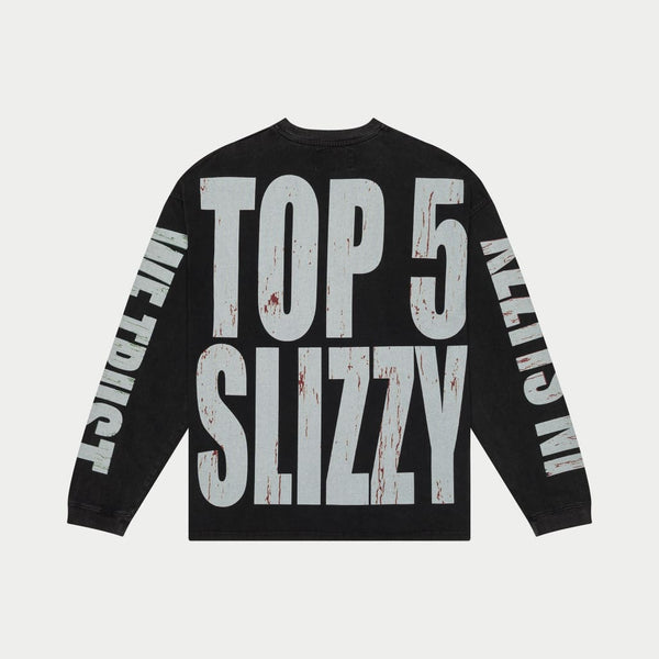 GODSPEED NEW YORK - Top 5 Slizzy LS (Black Wash)